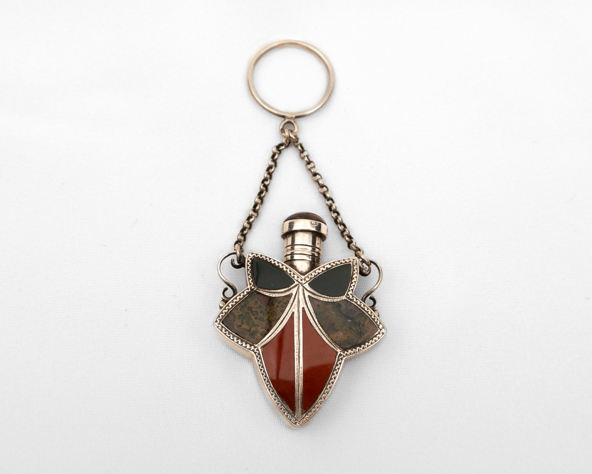Victorian Scottish Agate Perfume Bottle — Isadoras Antique Jewelry