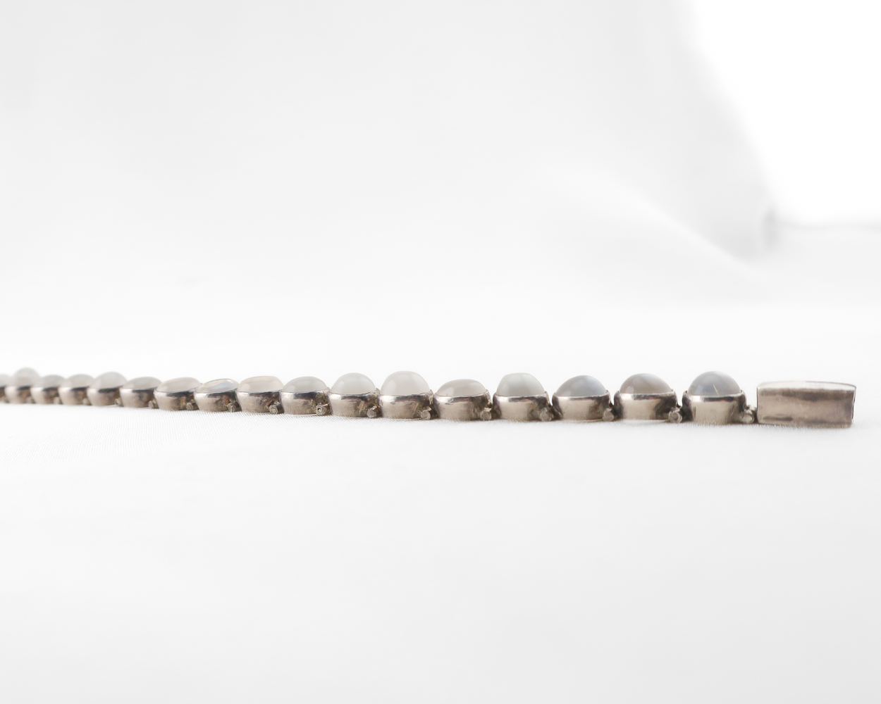 Edwardian Moonstone Line Bracelet — Isadoras Antique Jewelry